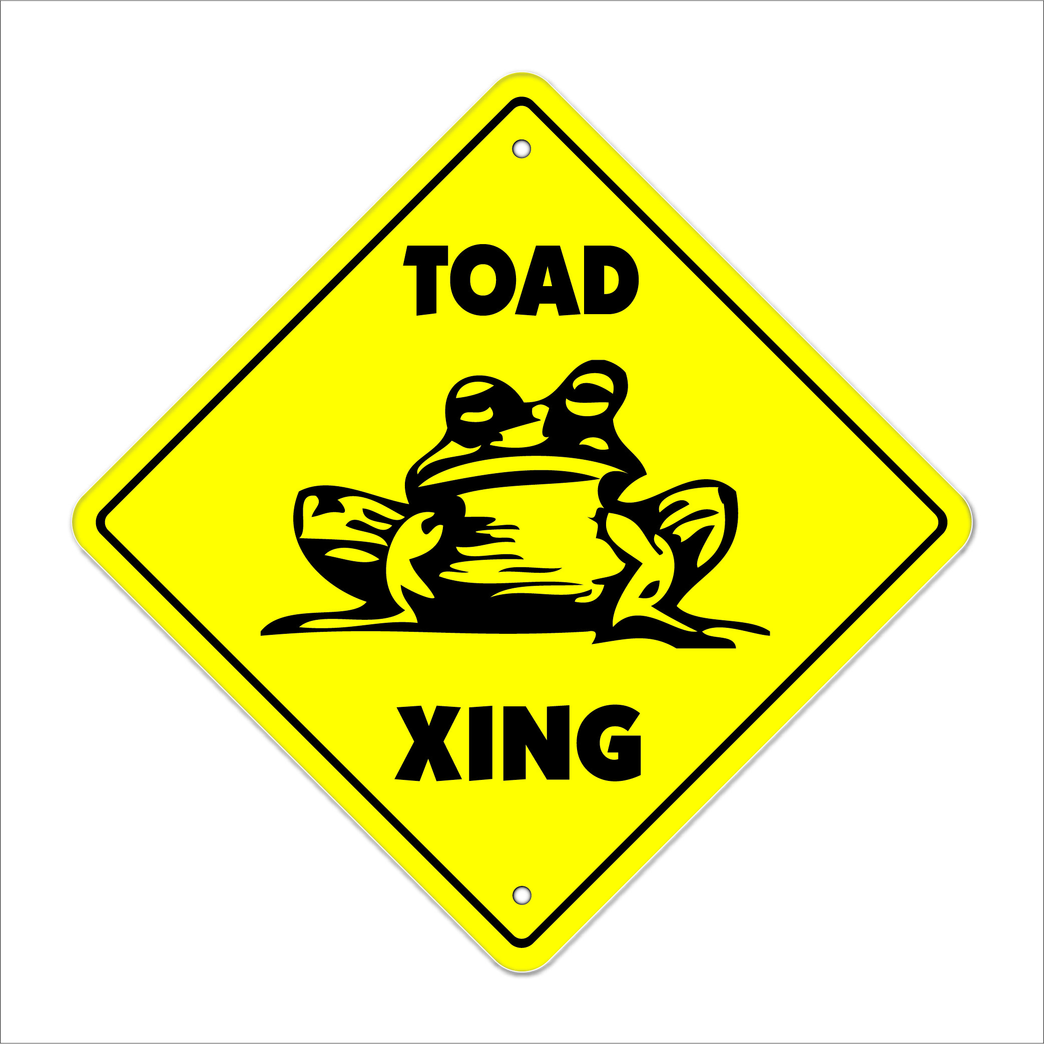SignMission Toad Crossing Sign Zone Xing Indoor Outdoor 12 Inch Tall ...