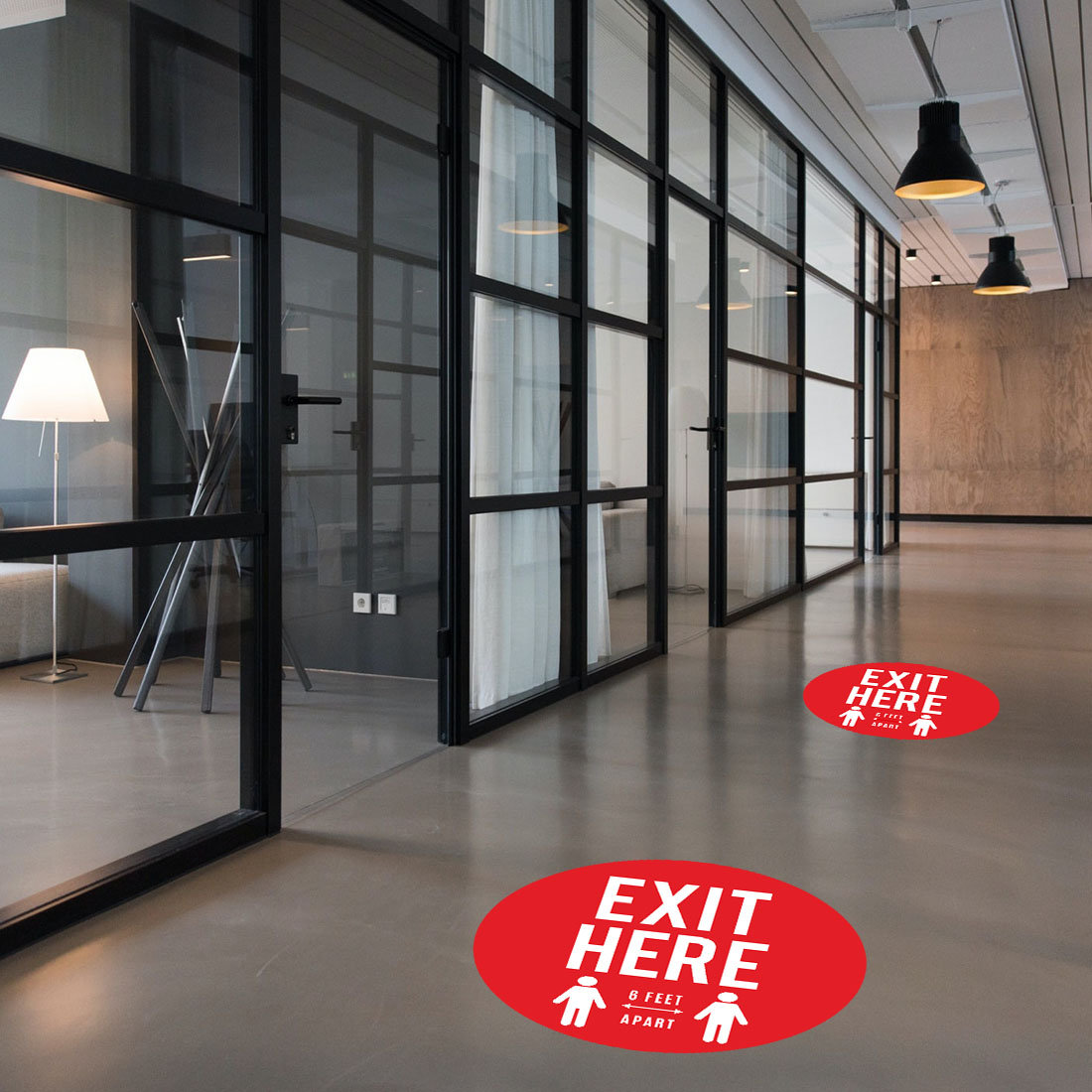 Koyal Wholesale Social Distancing Directional Arrow Enter And Exit ...