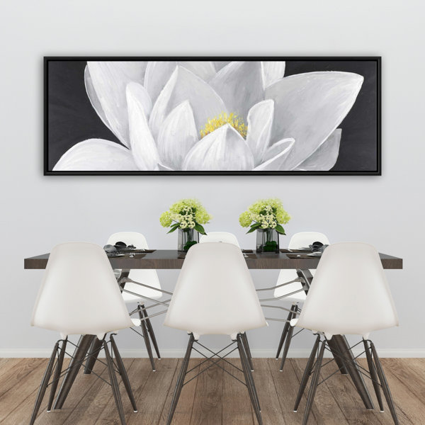 Hokku Designs " Overhead View Of A Lotus Flower " on Canvas | Wayfair