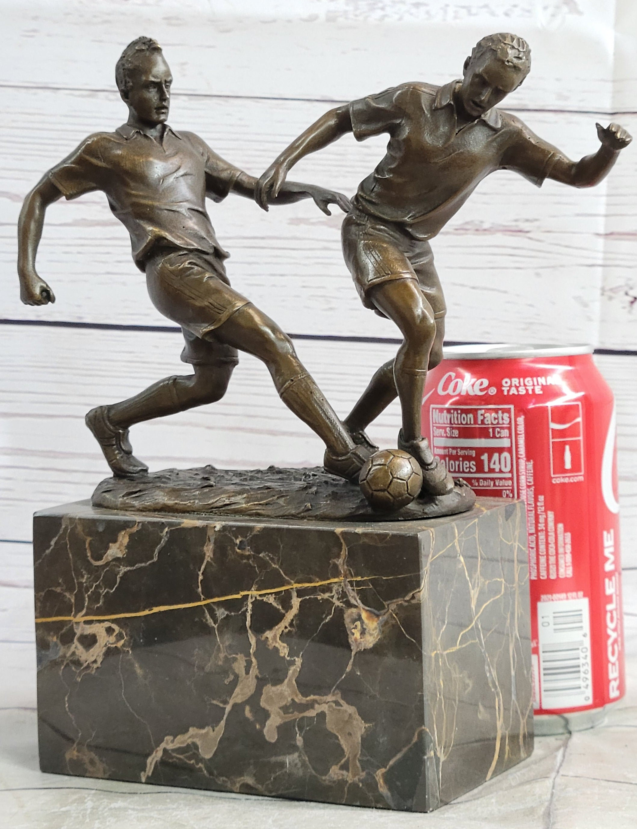 Bloomsbury Market Balagan Original Art Deco Two Soccer Player FIFA ...