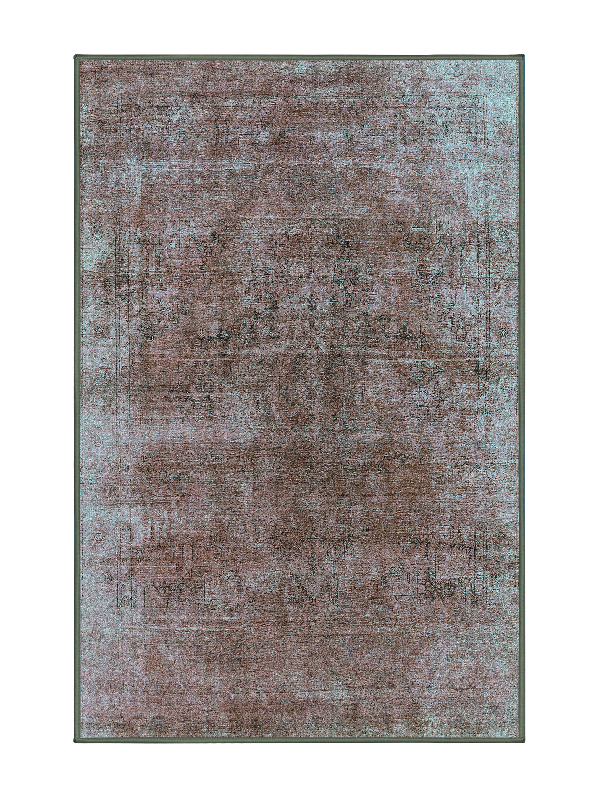 Williston Forge Fazia Oriental Machine Woven Chenille/Polyester Area ...