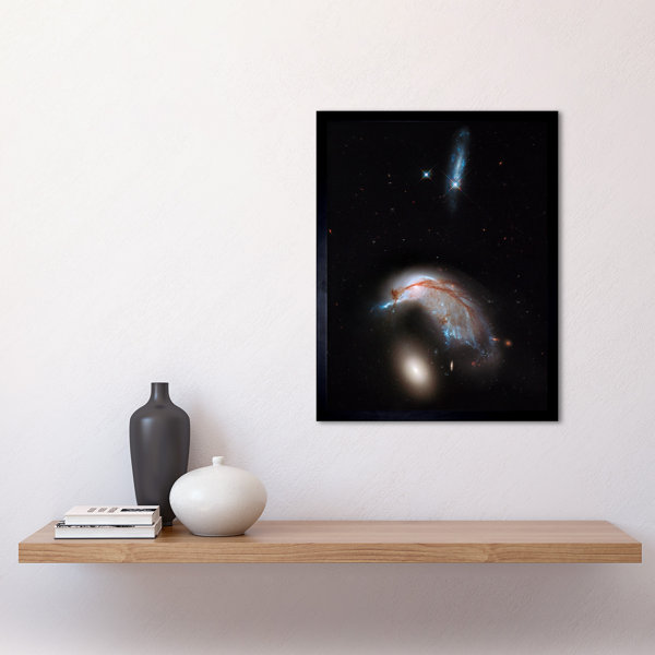 17 Stories Hubble Space Telescope Colliding Galaxy ARP 142 NGC 2936 ...