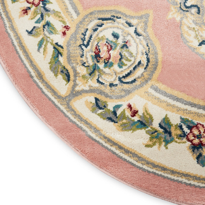 House of Hampton® Wedgeworth Performance Pink/Beige Rug & Reviews | Wayfair