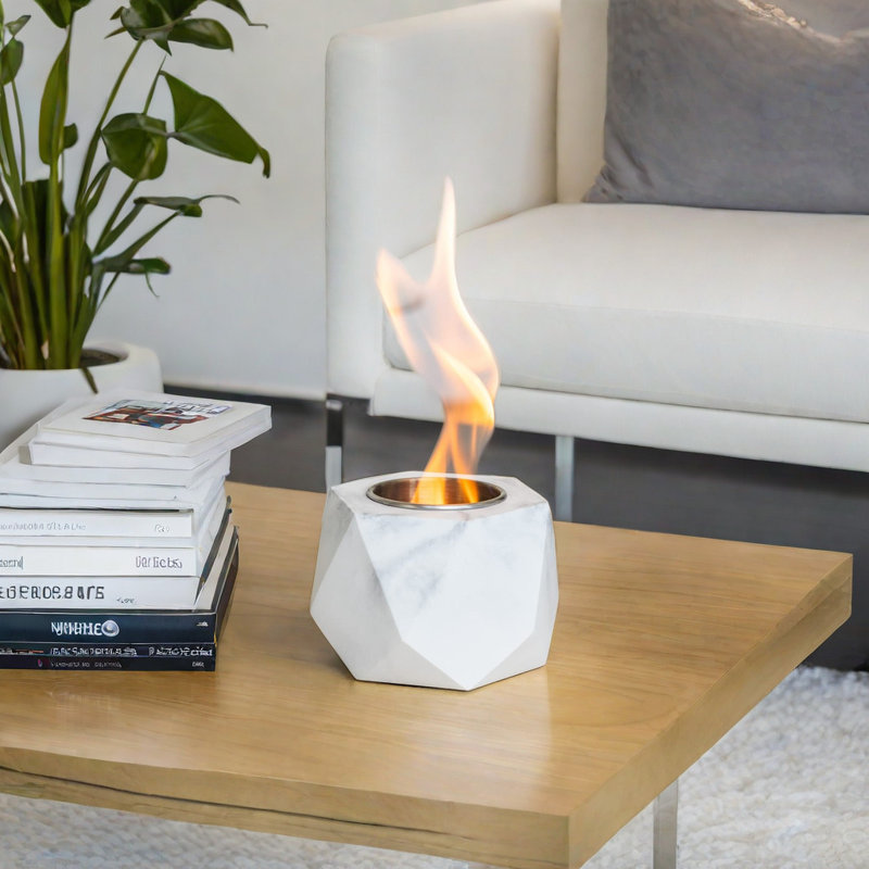 CMCUSTOM Cement Tabletop Fireplace | Wayfair