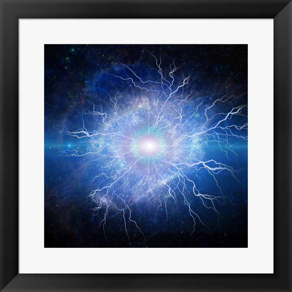 Ivy Bronx Supernova, Galaxy in Eye Shape, With Lightning by Bruce Rolff ...