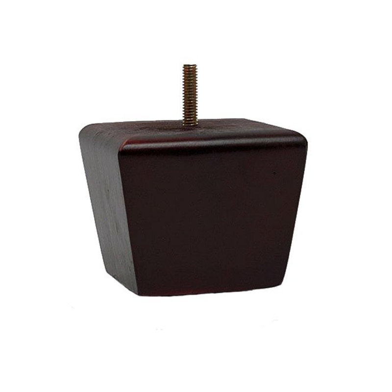 Leg Daddy 3" Dark Finish Square Tapered Wood Sofa Legs, M8 Hanger Bolt ...
