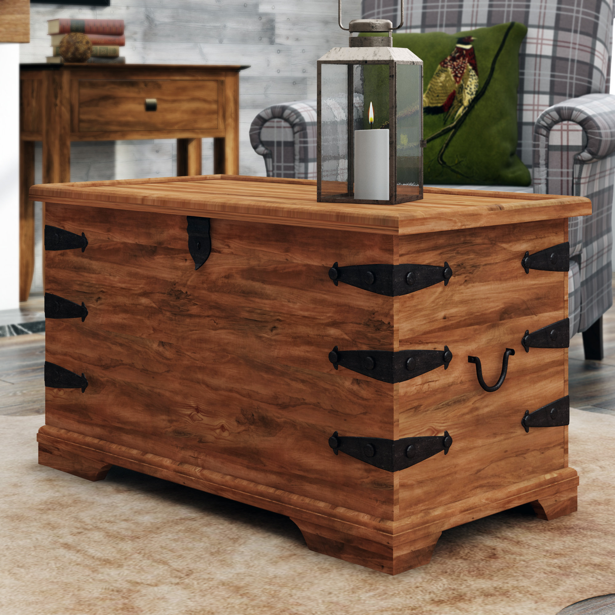 Union Rustic Nebo Wooden Coffee Table Trunk & Reviews | Wayfair.co.uk