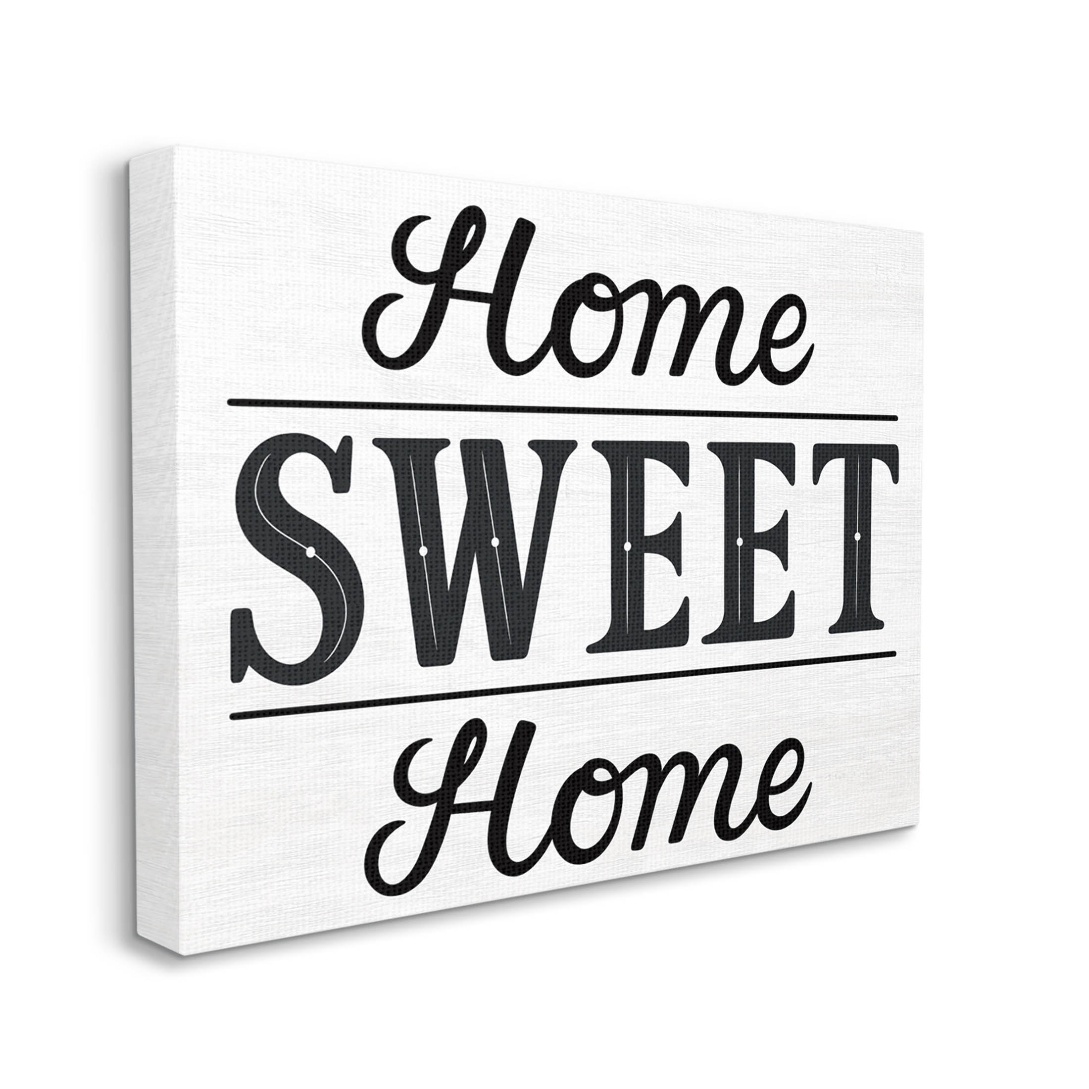 Stupell Industries Sweet Home Farmhouse Sign Canvas Wall Art By Jalynn ...