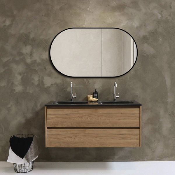 Mercer41 Jurke Oval Metal Wall Mirror | Wayfair