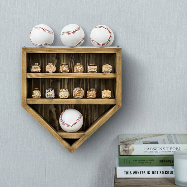 MyGift Baseball Ring Wall Sports Display Case | Wayfair