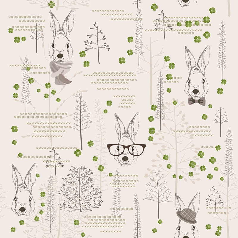 Happy Larry Verdi 2.5m x 2.5m Matte Wallpaper Roll | Wayfair.ie