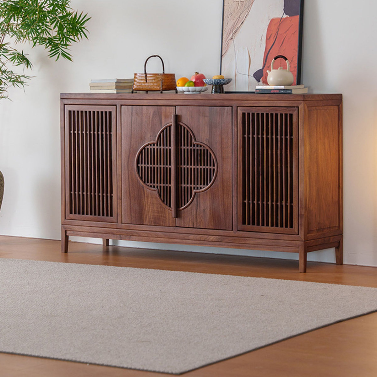 Red Barrel Studio® New Chinese style solid wood sideboard cabinet | Wayfair