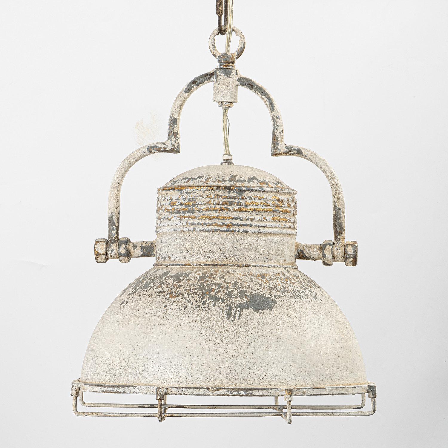 One Allium Way Industrial-style Hanging Light Fixture In Distressed ...