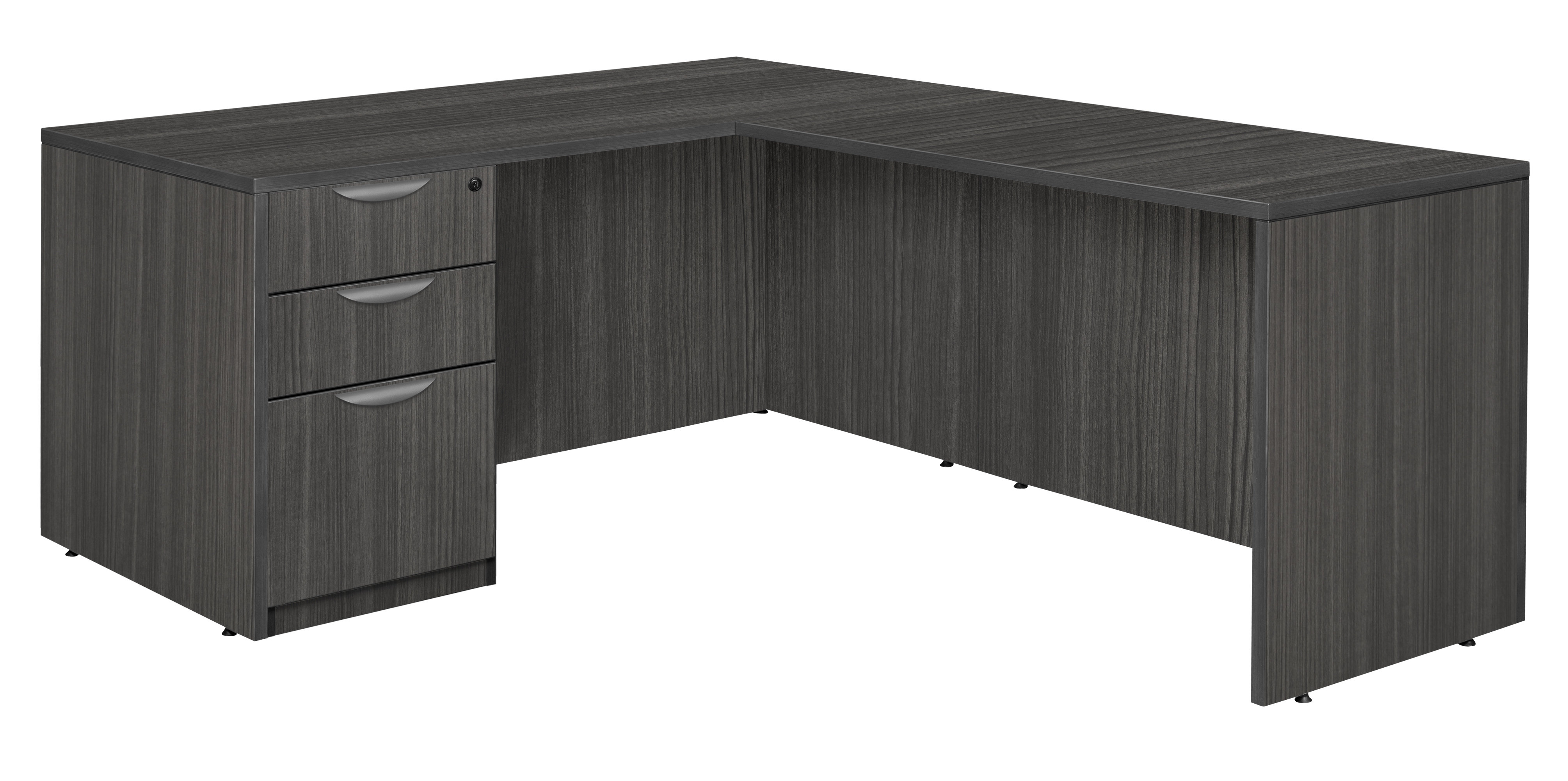 Regency Legacy L Desk with Single Full Pedestal Drawer Unit - Wayfair ...