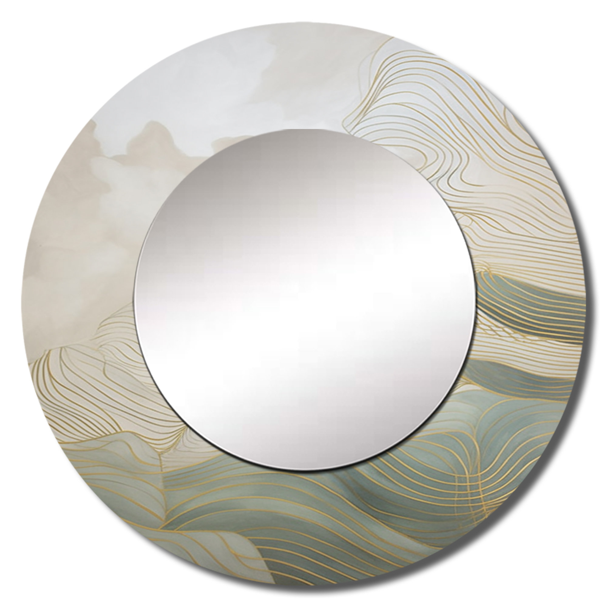 Wrought Studio Gold And Grey Linear Expressions III - Minimalism Line ...