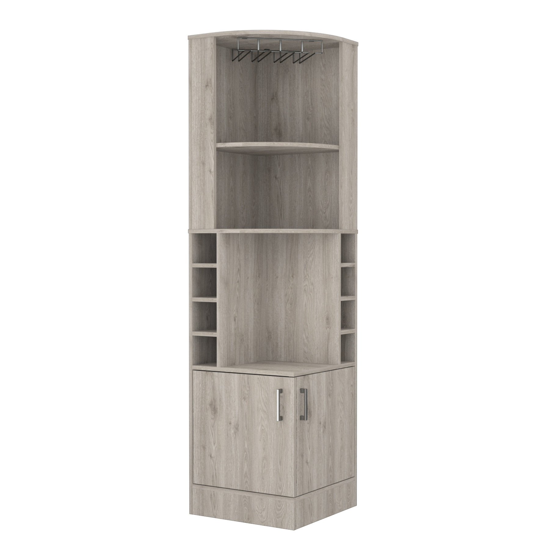 DuskDreams 8 Capacity Wine Cabinet With Functional Shelves 2-Shelf ...
