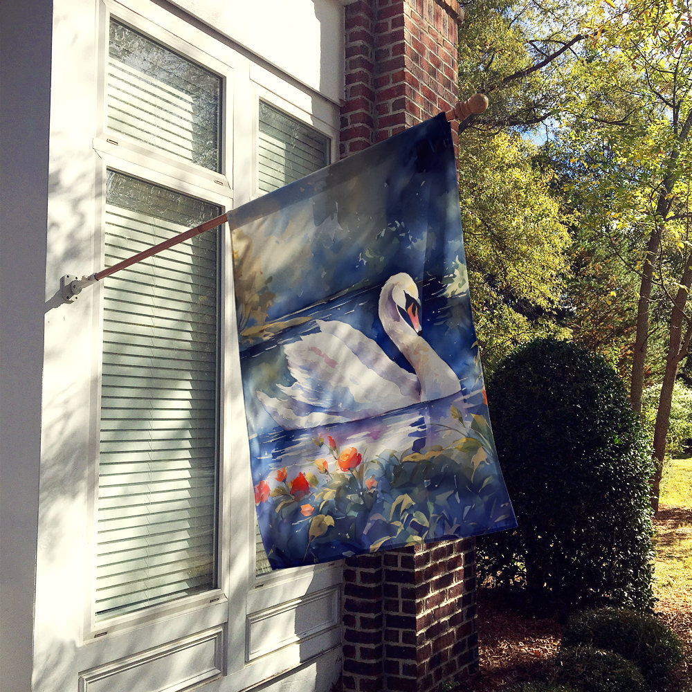 Caroline's Treasures Swan House Flag_DAC3275 | Wayfair