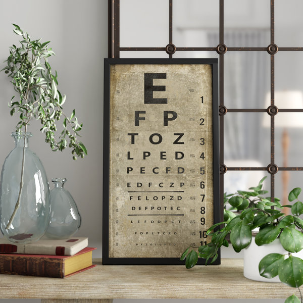 Williston Forge Eye Chart by The Artwork Factory - Picture Frame ...