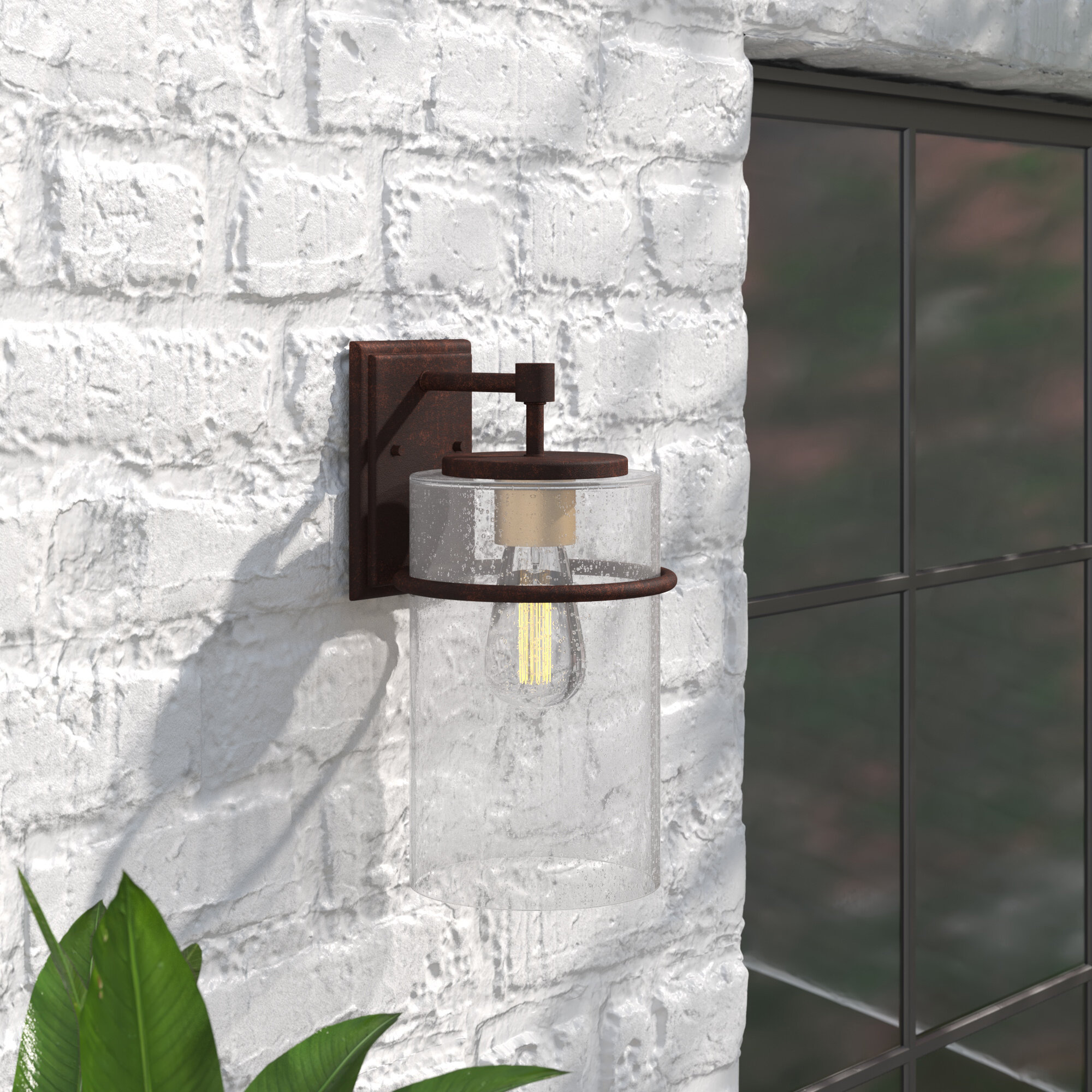 Steelside™ Jolie Outdoor Wall Lantern | Wayfair