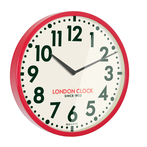 London Clock Company Retro Metal Wall Clock & Reviews | Wayfair.co.uk