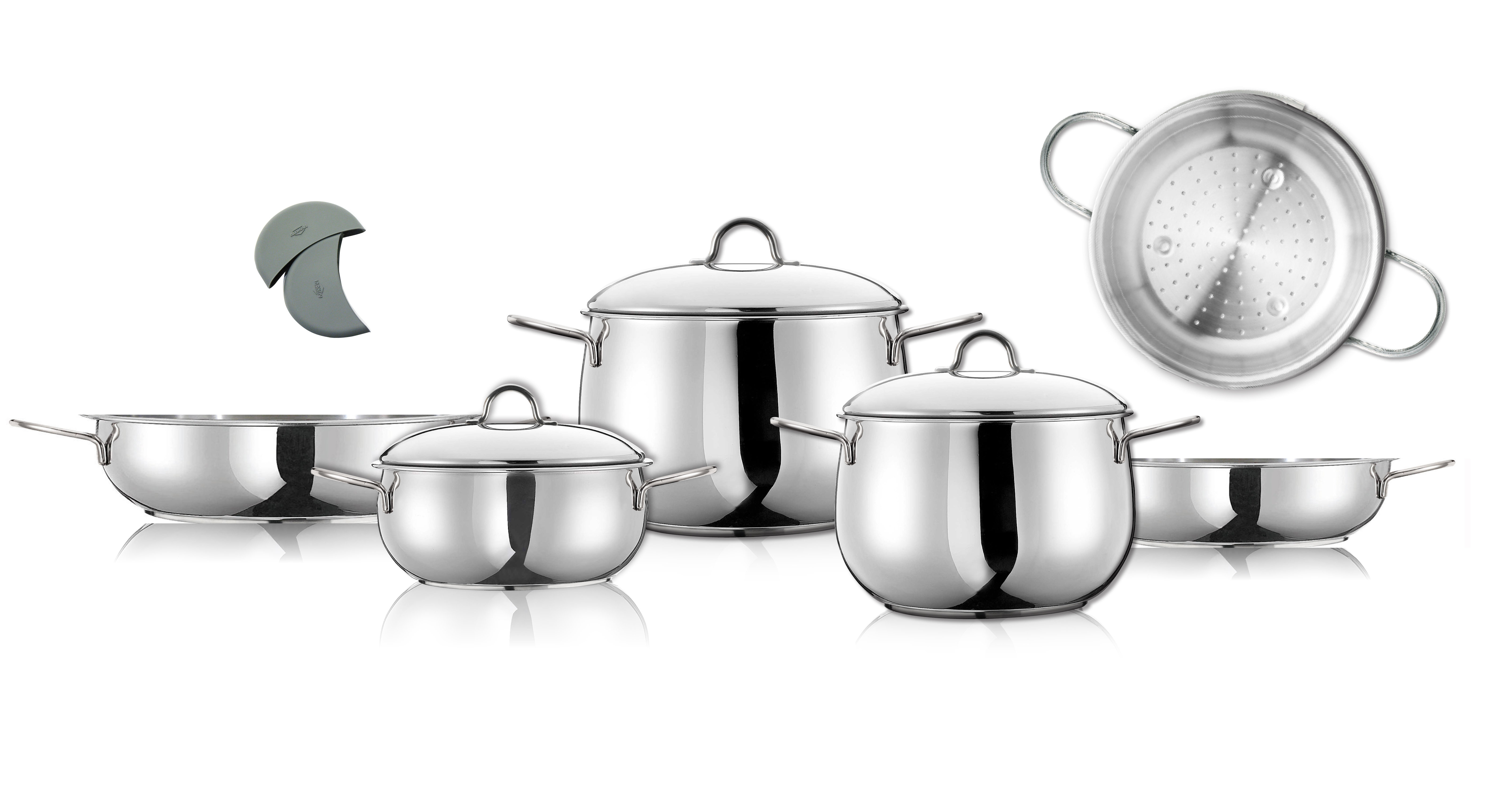 ARIMI Bella 9-Piece Italian Stainless Steel Cookware Set - Wayfair Canada