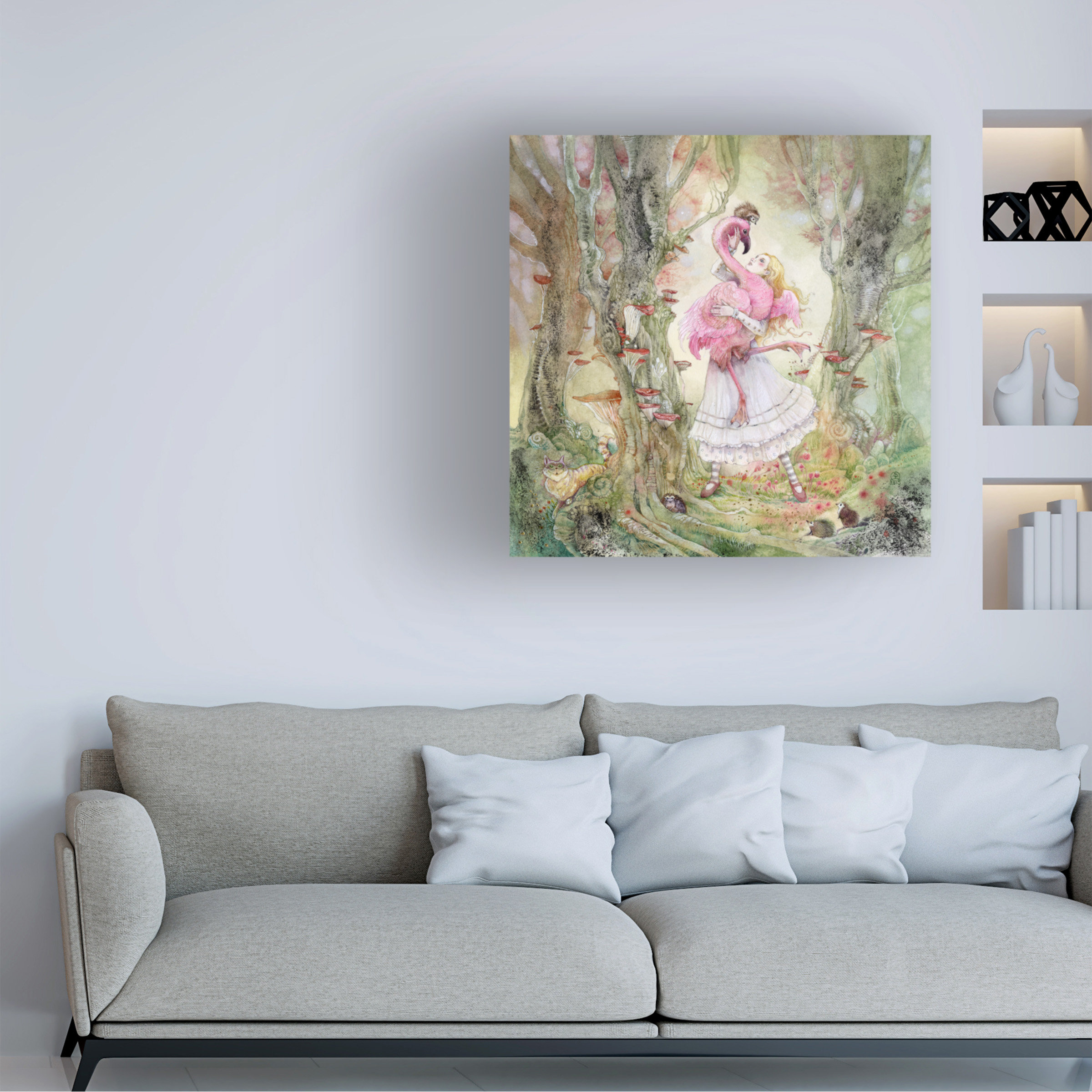 Ebern Designs Bolog Stephanie Law Alice In Wonderland Canvas Art | Wayfair