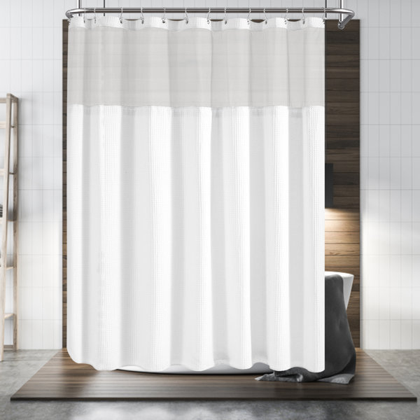 Latitude Run® Rideau de douche Honeycomb Waffle Weave et Commentaires ...