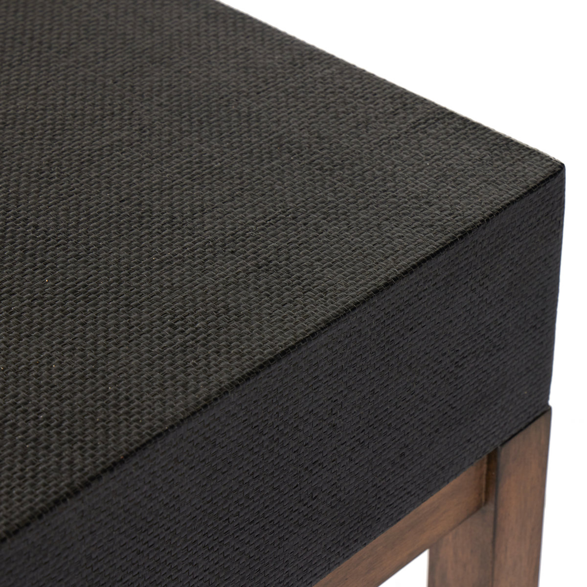 Four Hands Fiona Desk-Black Raffia | Perigold