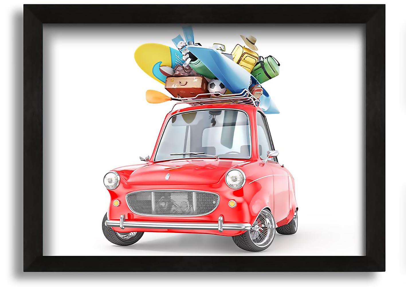 Brayden Studio Ready to Travel - Picture Frame Graphic Art on Canvas ...
