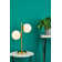 Corrigan Studio Bombazine 2 Light Table Lamp Natural Brass Opal Glass ...