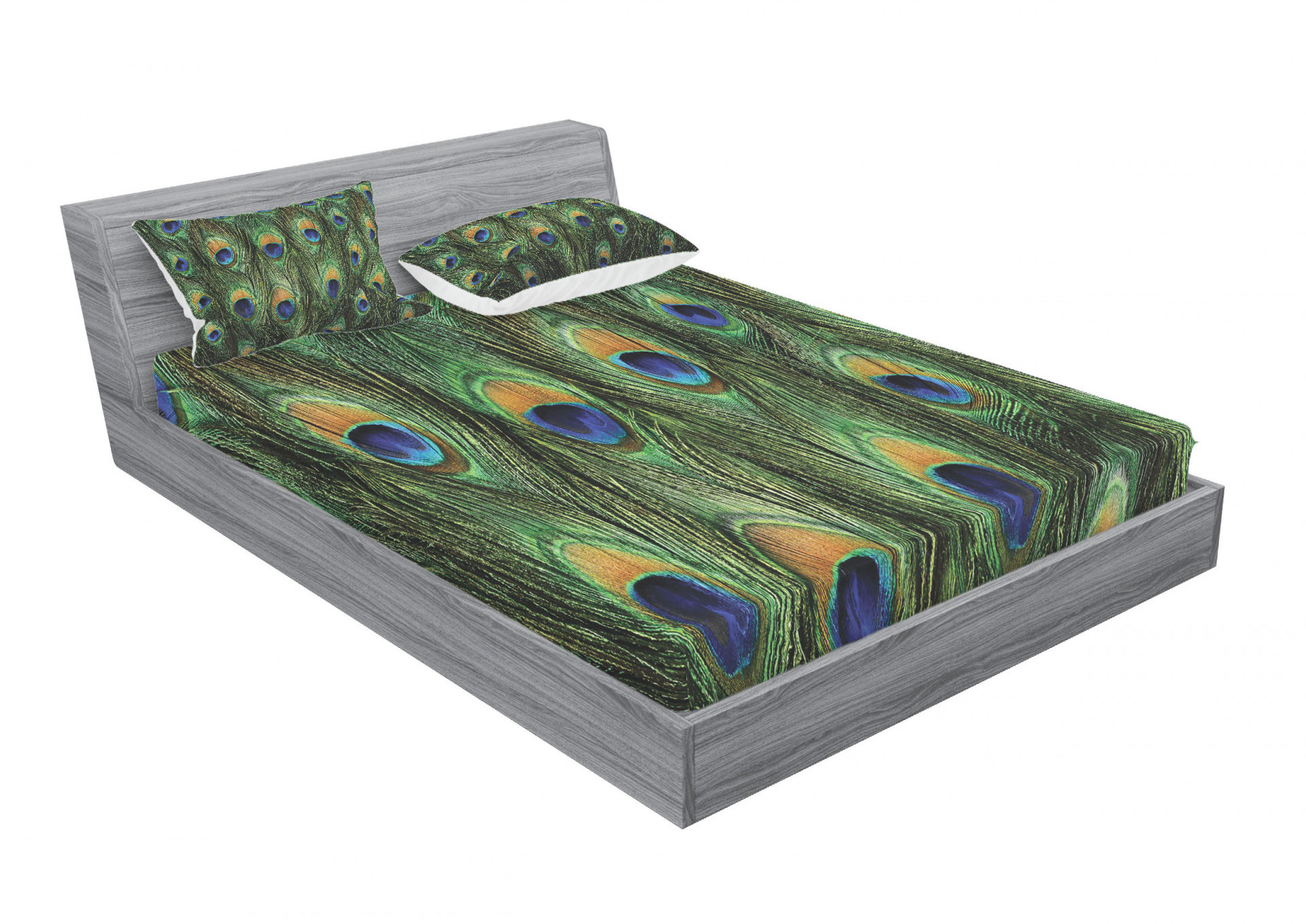 Ambesonne Peacock Animal Print Sheet Set | Wayfair