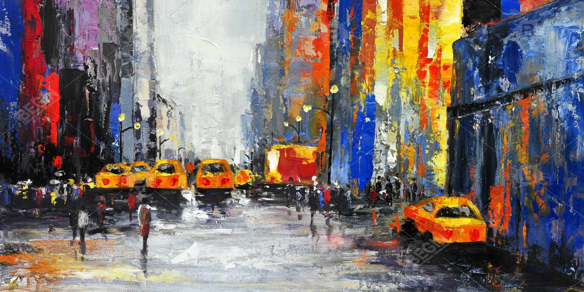 Begin Edition International Inc. Color spotted street with taxis - 15. ...