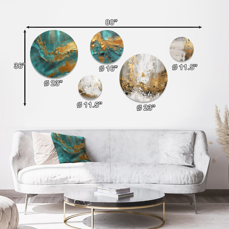 DesignArt Abstract Wall Decor on Metal | Wayfair