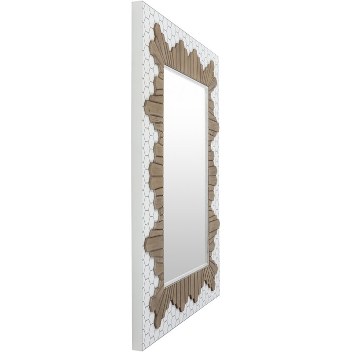 Union Rustic Gertha Rectangle Wood Wall Mirror & Reviews | Wayfair