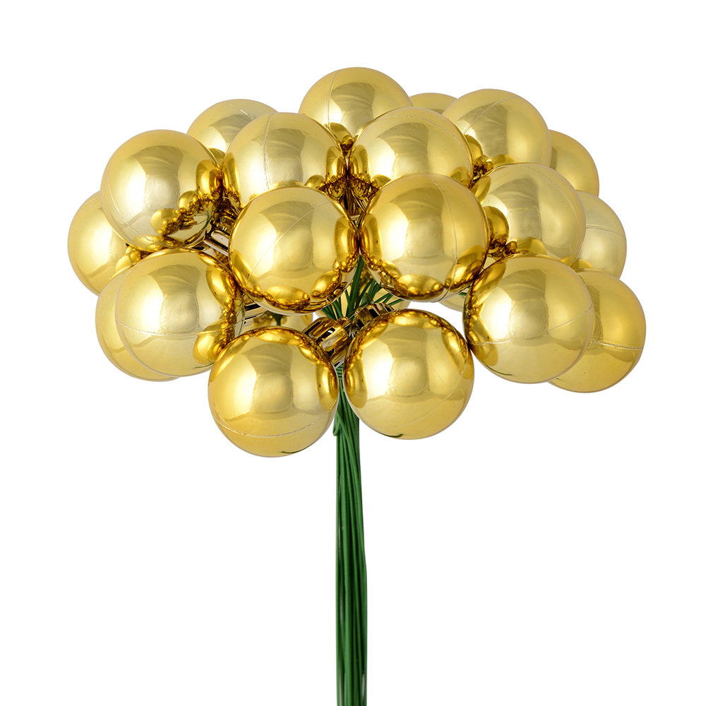 The Holiday Aisle® Shiny Christmas Pick Set of 2 | Wayfair