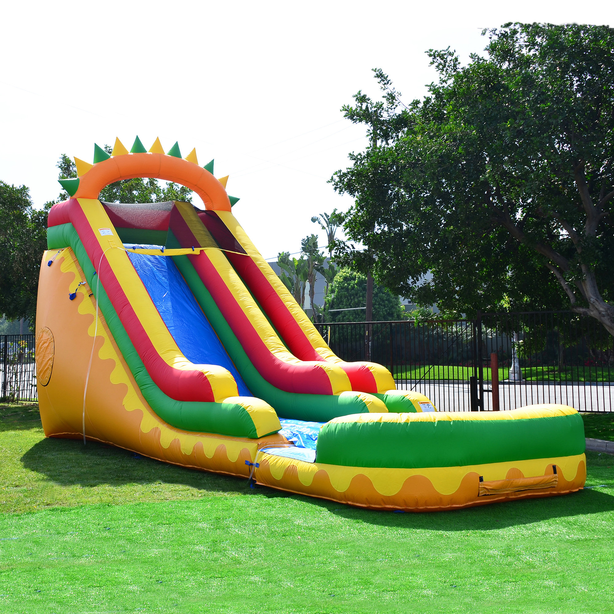 JumpOrange Dino Fun Super Wet/Dry Water Slide with 100% PVC | Wayfair