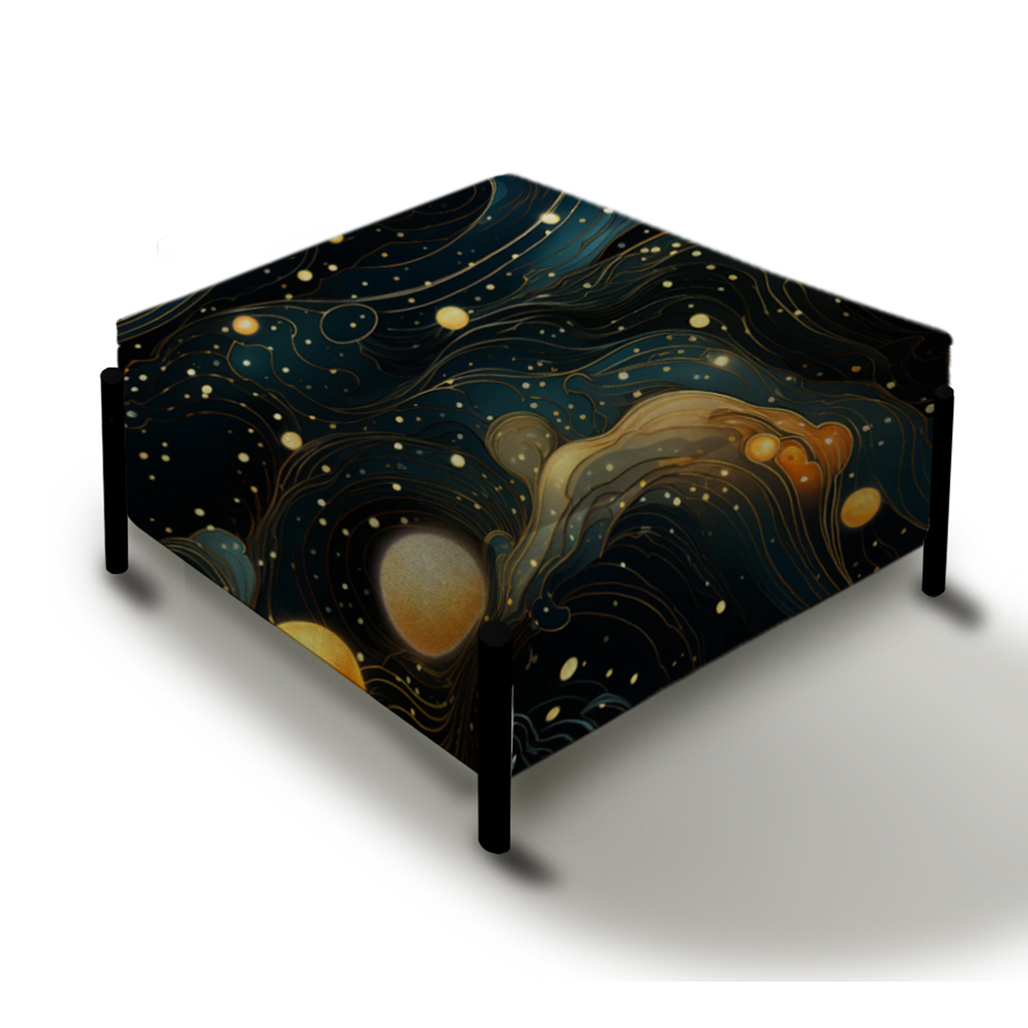 Design Art Celestial Constellations Planet Pattern - Geometric Large ...