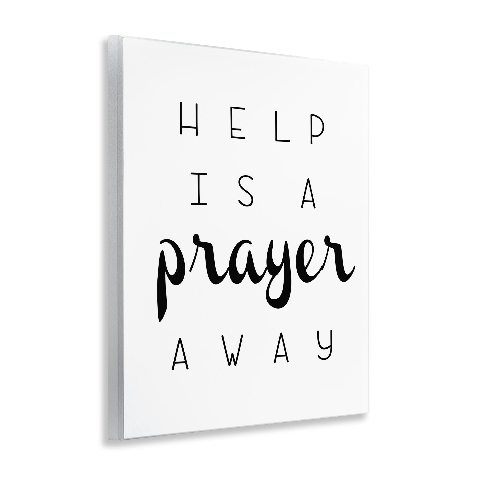 Ebern Designs A Prayer Away Sentiment Wall Plaque Art by Ashley Calhoun ...