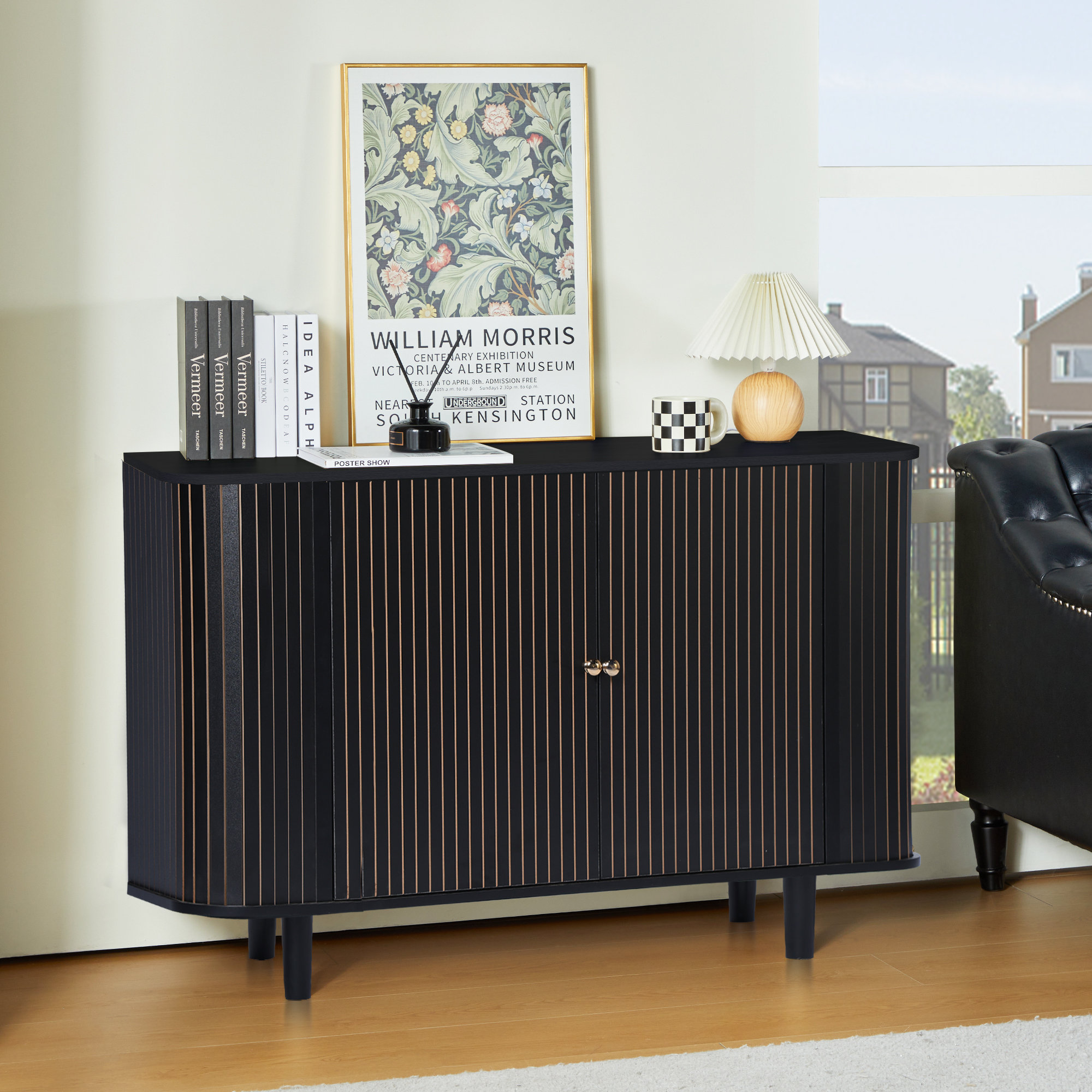 Winston Porter Burcott 31.49" Tall 2 - Door Accent Cabinet & Reviews ...