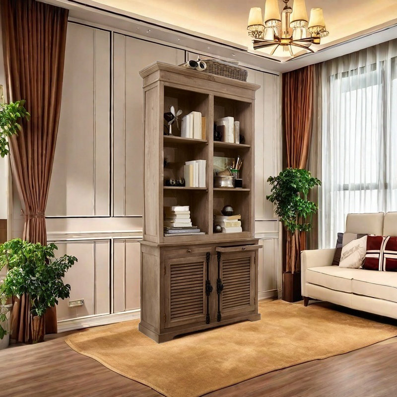 Parttlion American country style oak bookcase | Wayfair