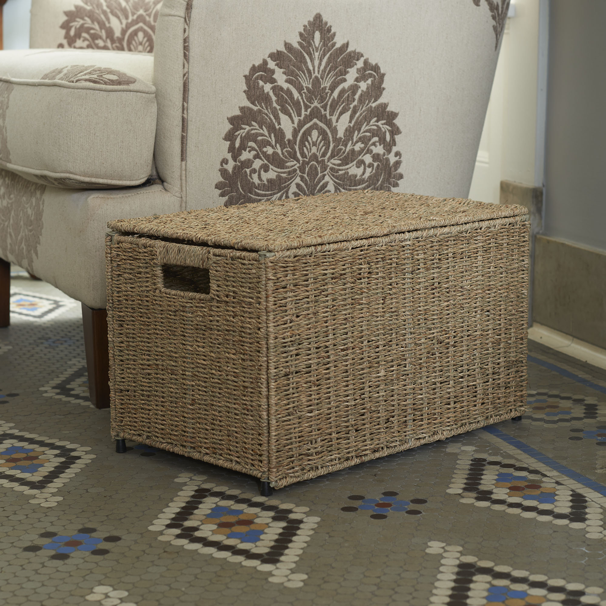 Household Essentials Woven Wicker Storage Chest & Reviews - Wayfair Canada