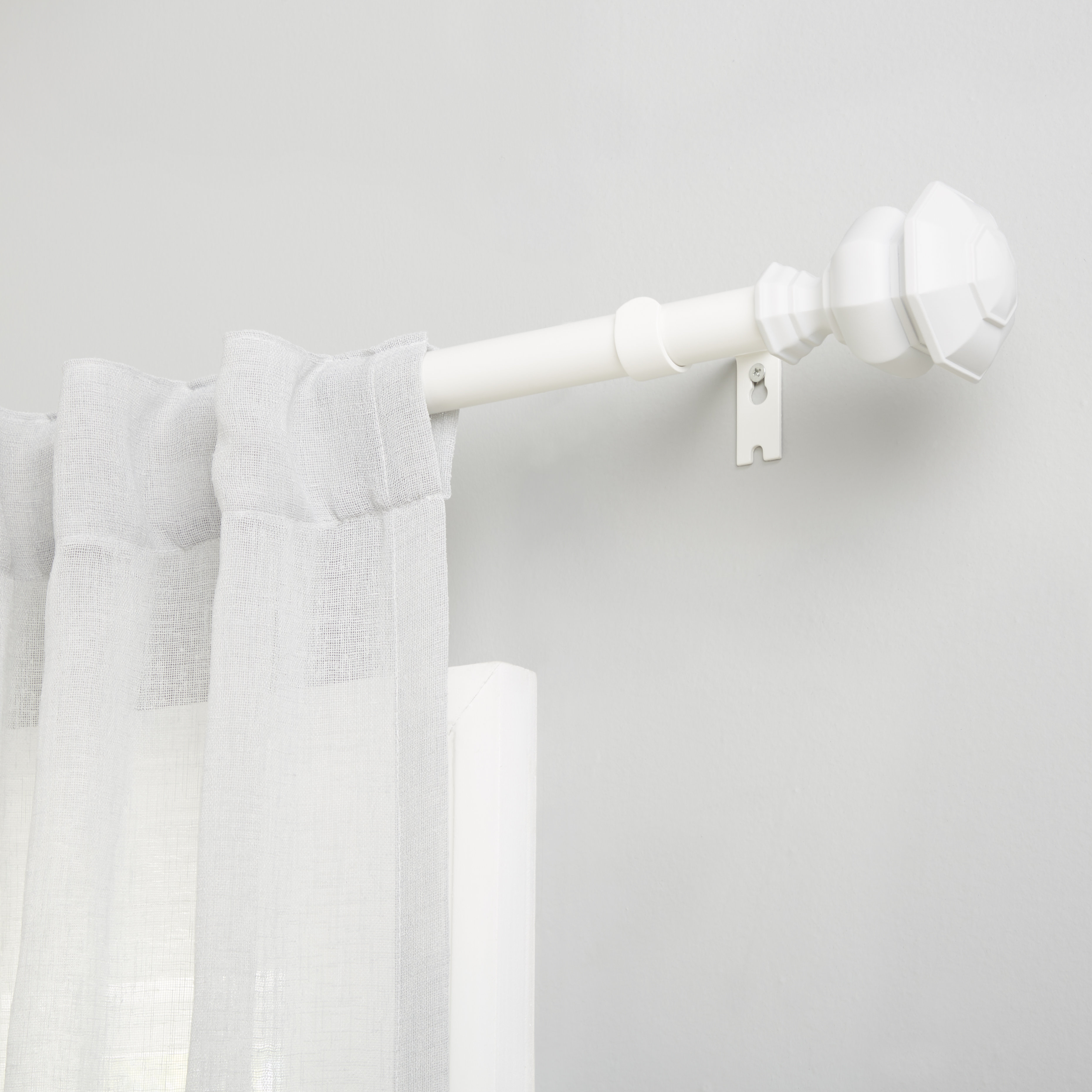 Lauren Ralph Lauren Welford 1" Window Curtain Rod and Finial Set ...