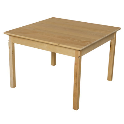 Wood Designs Adjustable Height Square Activity Table & Reviews | Wayfair