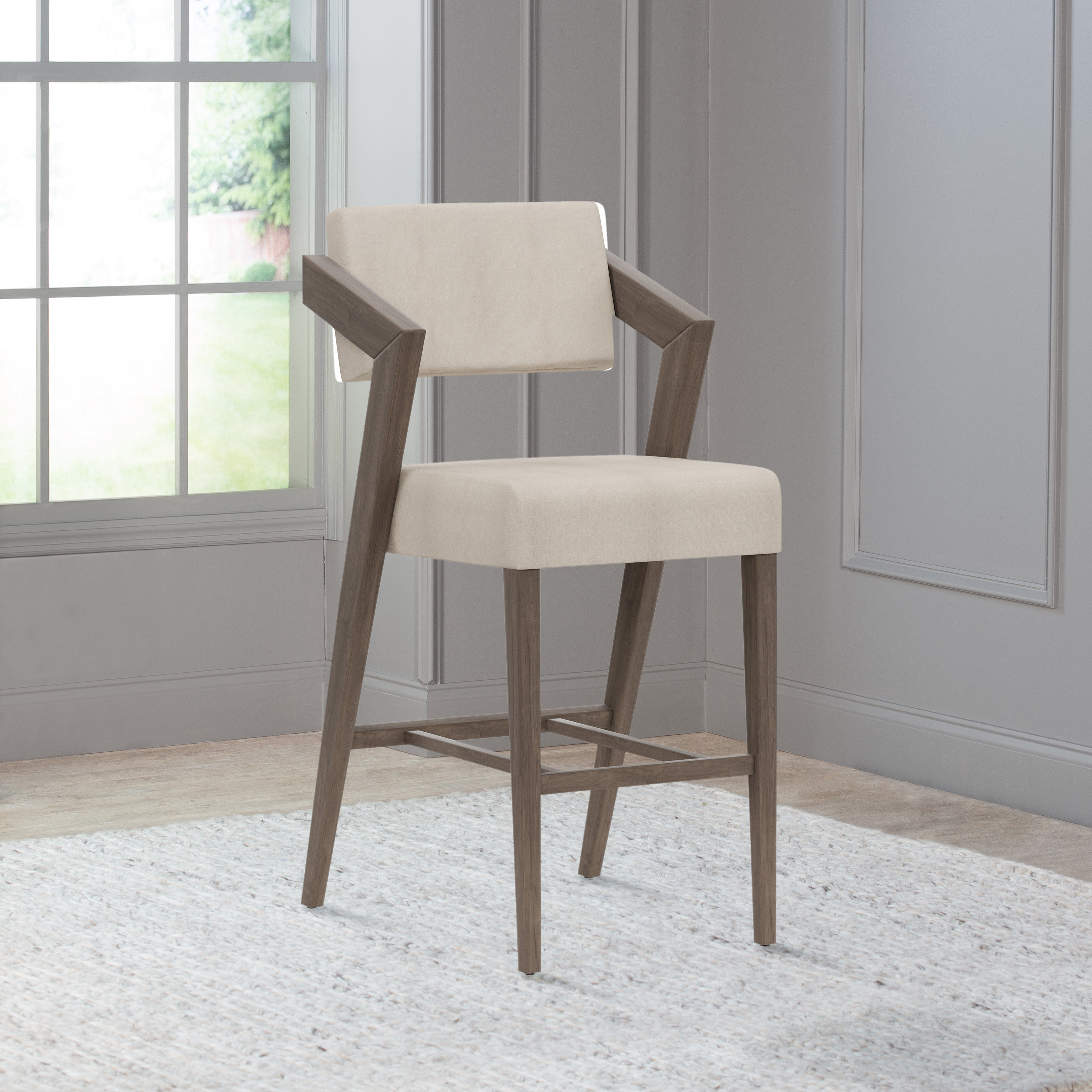 Sand & Stable Kynlee Upholstered Counter Stool & Reviews | Wayfair