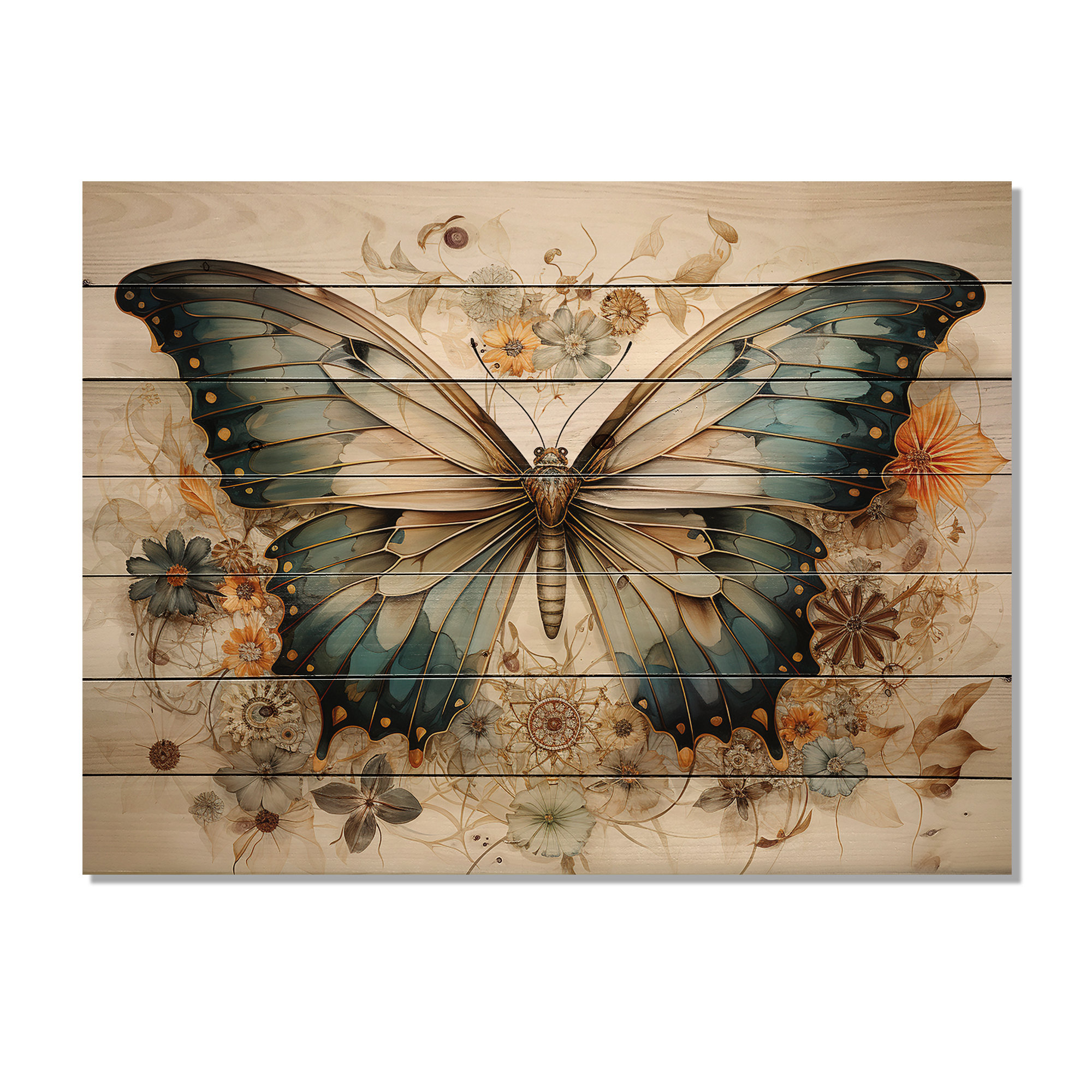 August Grove® Dorles - Animals Wood Print On Natural Pine Wood | Wayfair
