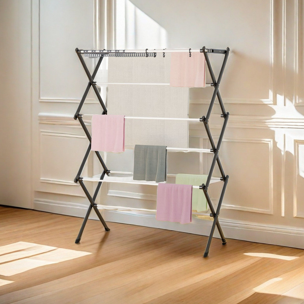 Rebrilliant Iron Foldable Freestanding Drying Rack | Wayfair