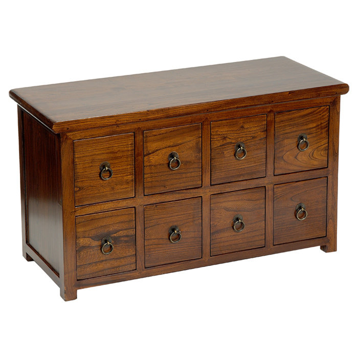 Bloomsbury Market Hangzhou 85cm Wide 8 Drawer Elm Sideboard | Wayfair.co.uk