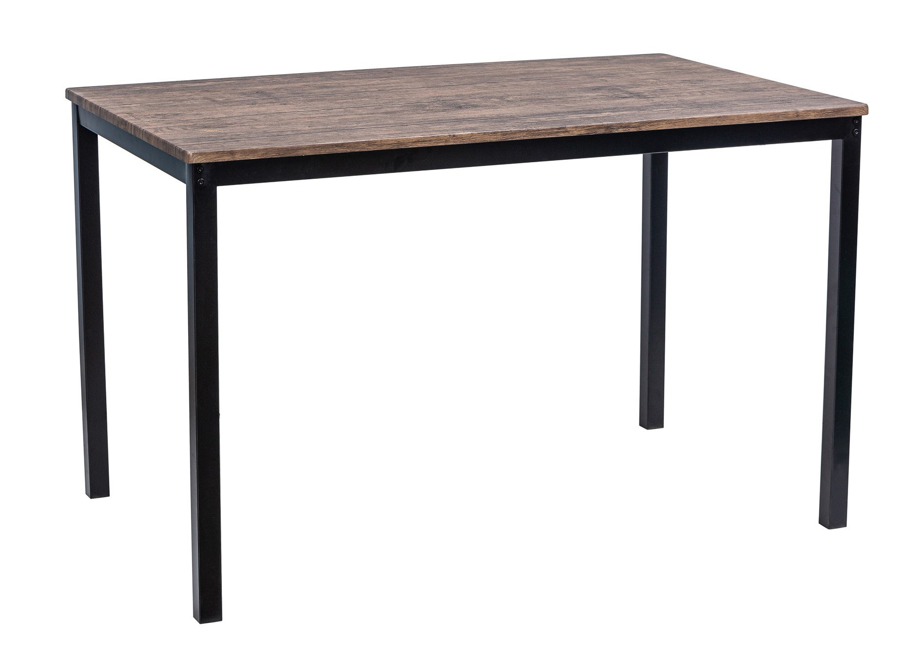 17 Stories Millard 4-Person Metal and Wood Dining Table | Wayfair