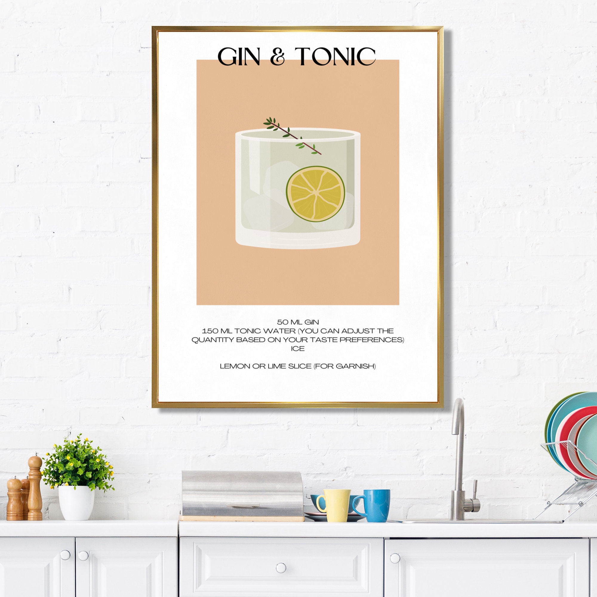 Trinx Gin & Tonic On The Rocks Highball Cocktail I - Cocktails Wall ...