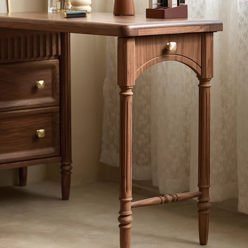 Zacklyo Light Luxury Advanced Solid Wood Dressing Table | Wayfair